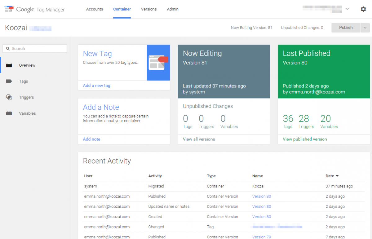 Getting Started With Google Tag Manager V2 | Koozai