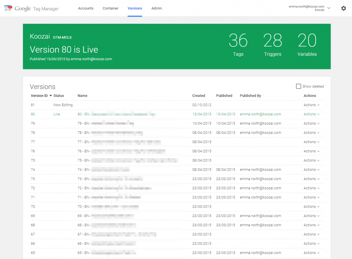 Getting Started With Google Tag Manager V2 | Koozai